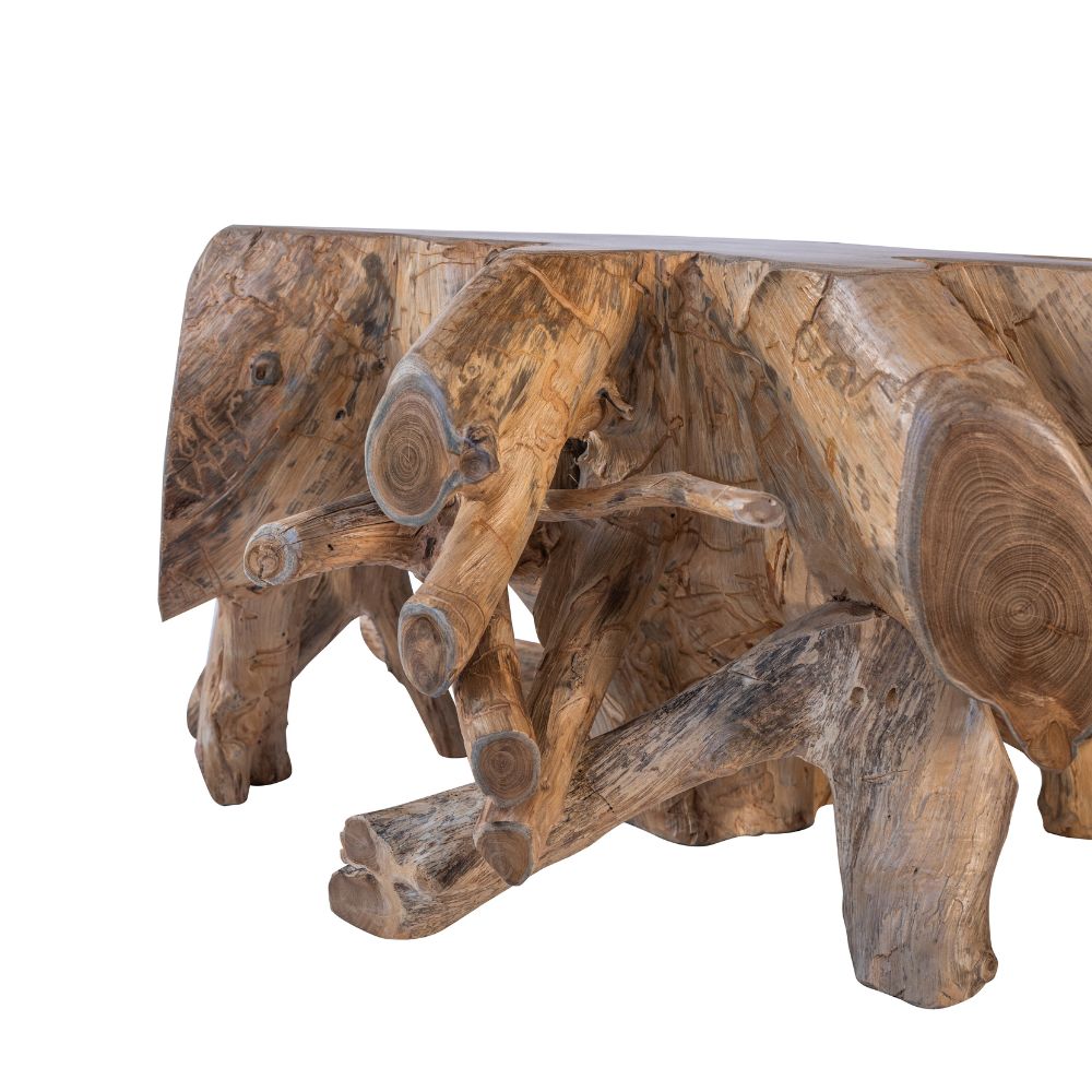 31” Solid Teak Root Coffee table – SpencerAbbadie