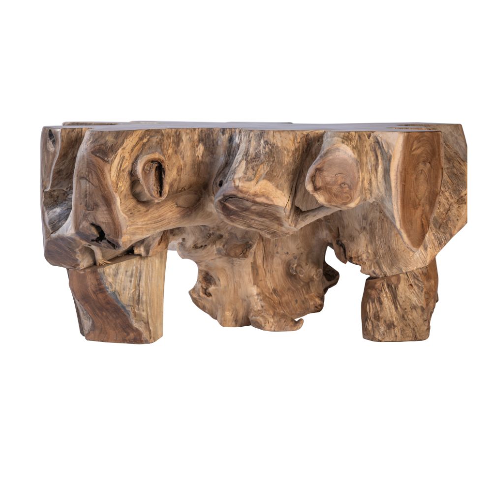 31” Solid Teak Root Coffee table – SpencerAbbadie